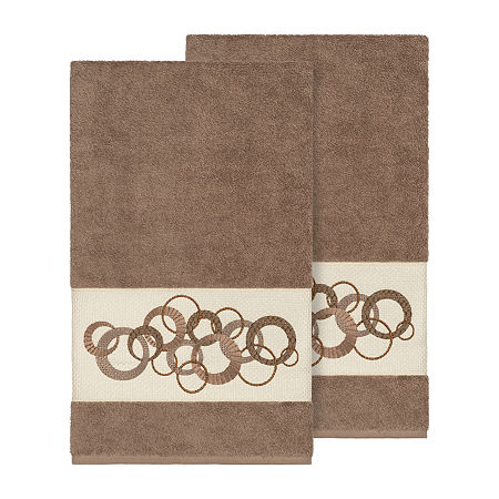 Click here for Linum Home Annabelle 2-Pc. Embellished Bath Towel... prices