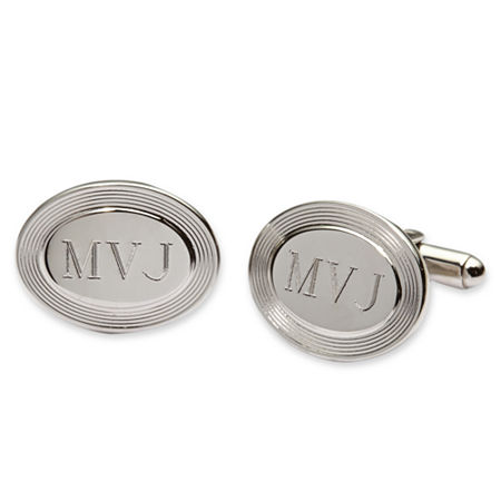 Click here for Personalized Oval Cuff Links  One Size  White prices