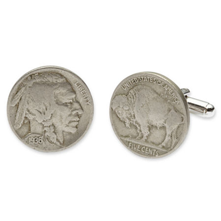 Click here for Buffalo Nickel Cuff Links  One Size  White prices