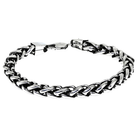 Click here for Mens Stainless Steel 9 1/2 Inch Solid Wheat Chain... prices