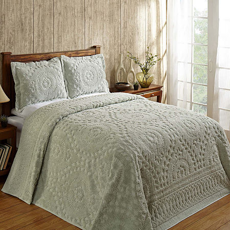 Click here for Better Trends Rio Bedspread  One Size  Green prices