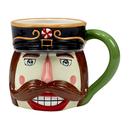 Holiday Magic Nutcracker 4 Piece 3D Mug Set - Brown  Red  Green