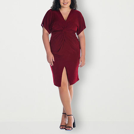 Click here for 24seven Comfort Apparel Plus Size Short Sleeve V-N... prices