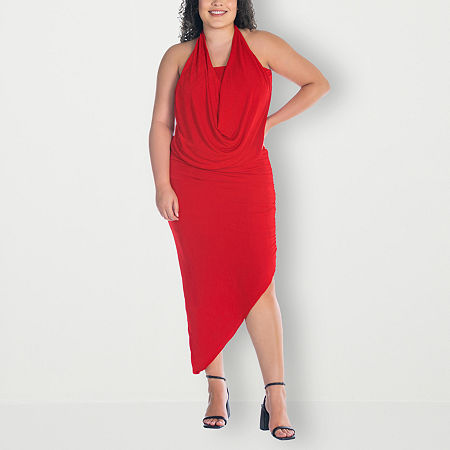 Click here for 24seven Comfort Apparel Plus Size Cowl Neck Long A... prices