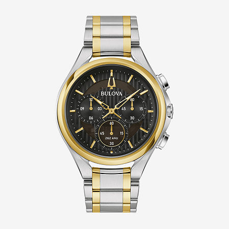 Click here for Bulova Mens Chronograph Curv Two-Tone Stainless St... prices