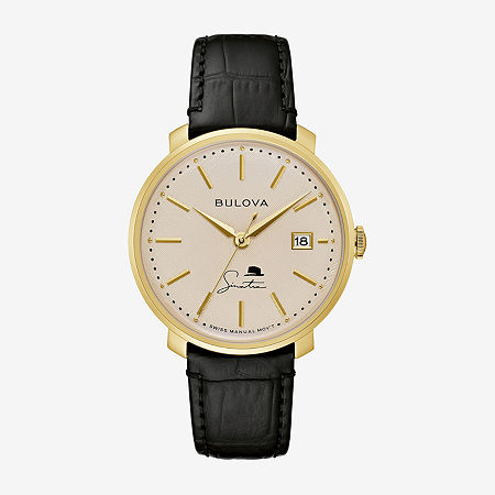 Click here for Bulova Mens Frank Sinatra Brown Leather Strap Watc... prices