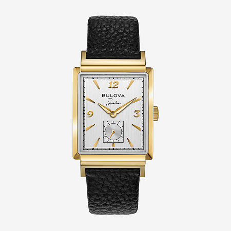 Click here for Bulova Mens Frank Sinatra My Way Black Leather Str... prices