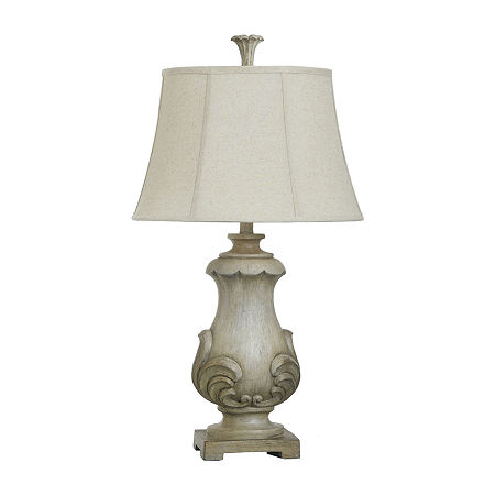 StyleCraft Softback Fabric Shade Table Lamp - Cream