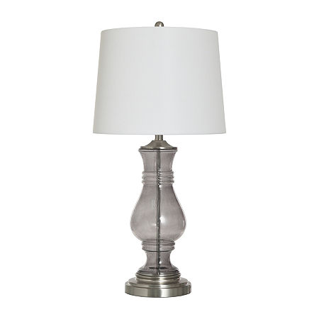 Click here for Stylecraft 32 Smoked Glass Table Lamp  One Size  G... prices