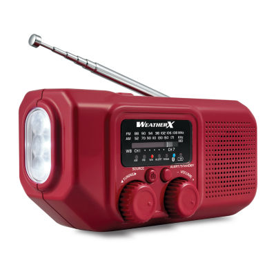 Weatherx 2-in-1 LED Flashlight with AM/FM/Weather Band Radio, Color ...