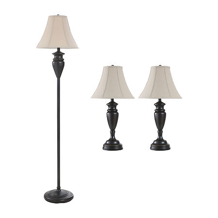Click here for Stylecraft Dunbrook 3-pc. Lamp Set  One Size  Brow... prices