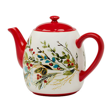 Certified International Christmas Gatherings Teapot - Multi