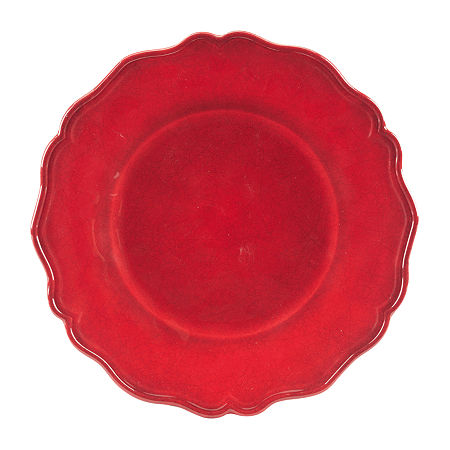 Certified International Red Crackle Salad Plates  Set of 4 - Micscellaneous