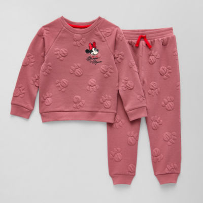 Toddler Girls 2-pc. Minnie Mouse Pant Set, Color: Rose - JCPenney