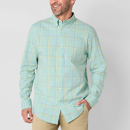 Click here for St. Johns Bay Stretch Poplin Mens Long Sleeve Clas... prices