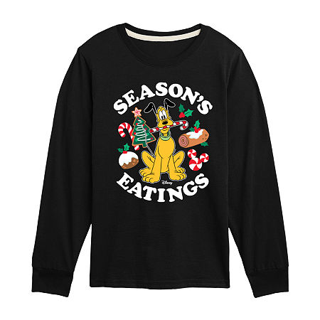 Click here for Disney Collection Boys Crew Neck Long Sleeve Pluto... prices