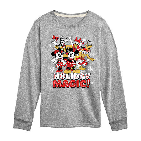Click here for Disney Collection Boys Crew Neck Long Sleeve Micke... prices