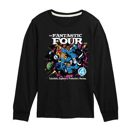 Click here for Disney Collection Boys Crew Neck Long Sleeve Marve... prices