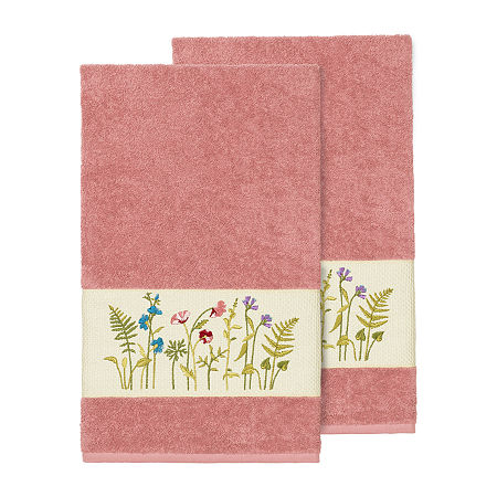 Click here for Linum Home Serenity 2-Pc. Embellished Bath Towel S... prices