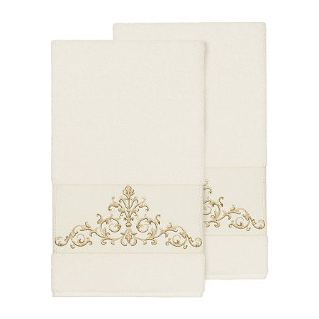 Click here for Linum Home Scarlet 2-Pc. Embellished Bath Towel Se... prices