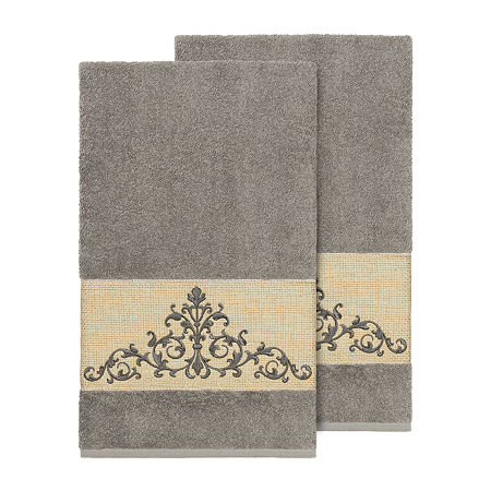 Click here for Linum Home Scarlet 2-Pc. Embellished Bath Towel Se... prices