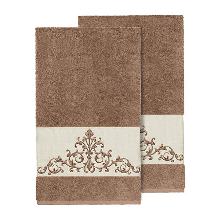 Click here for Linum Home Scarlet 2-Pc. Embellished Bath Towel Se... prices