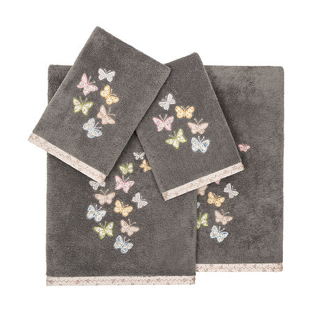 Click here for Linum Home Turkish Cotton Mariposa Embellished 4-P... prices