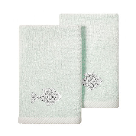 Click here for Linum Home Turkish Cotton Figi Embellished 2-Pc. F... prices