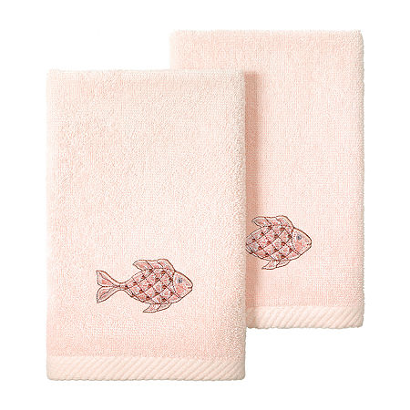 Click here for Linum Home Turkish Cotton Figi Embellished 2-Pc. F... prices