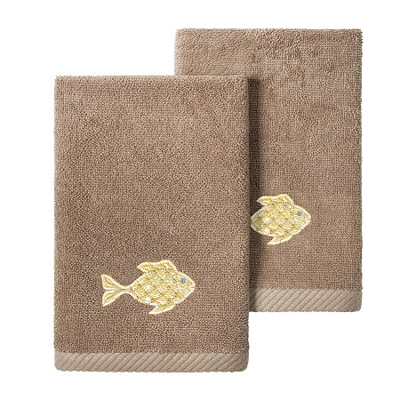 Click here for Linum Home Turkish Cotton Figi Embellished 2-Pc. F... prices