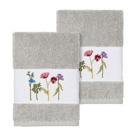 Click here for Linum Home Serenity 2-Pc. Embellished Washcloth Se... prices