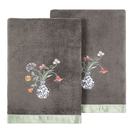 Click here for Linum Home Turkish Cotton Stella Embellished 2-Pc.... prices