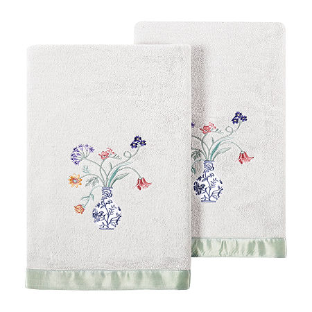 Click here for Linum Home Turkish Cotton Stella Embellished 2-Pc.... prices