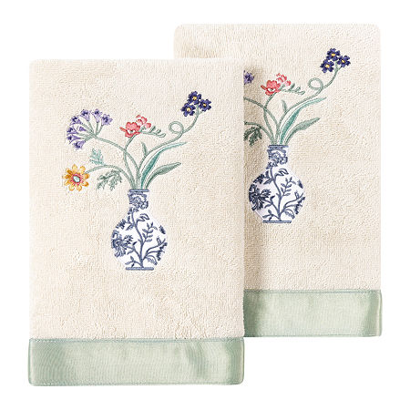Click here for Linum Home Turkish Cotton Stella Embellished 2-Pc.... prices