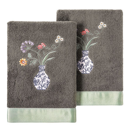 Click here for Linum Home Turkish Cotton Stella Embellished 2-Pc.... prices