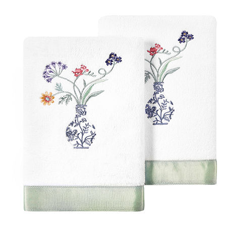 Click here for Linum Home Turkish Cotton Stella Embellished 2-Pc.... prices