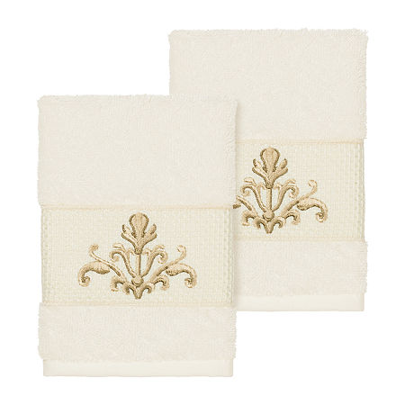 Click here for Linum Home Scarlet 2-Pc. Embellished Washcloth Set... prices
