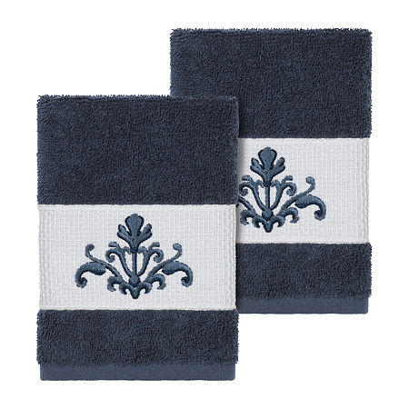 Click here for Linum Home Scarlet 2-Pc. Embellished Washcloth Set... prices