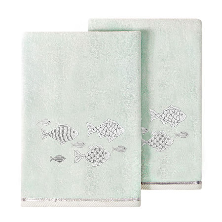 Click here for Linum Home Turkish Cotton Figi Embellished 2-Pc. B... prices