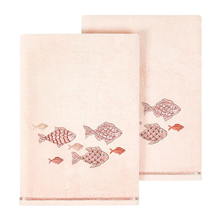 Click here for Linum Home Turkish Cotton Figi Embellished 2-Pc. B... prices