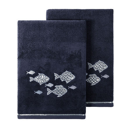 Click here for Linum Home Turkish Cotton Figi Embellished 2-Pc. B... prices