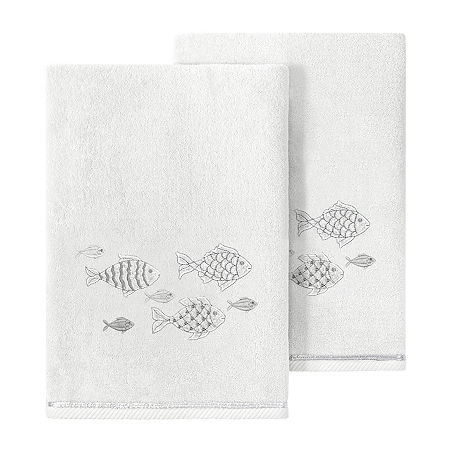 Click here for Linum Home Turkish Cotton Figi Embellished 2-Pc. B... prices
