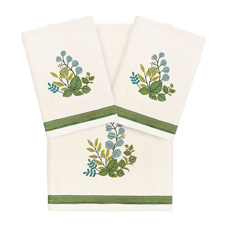 Click here for Linum Home Turkish Cotton Botanica Embellished 3-P... prices