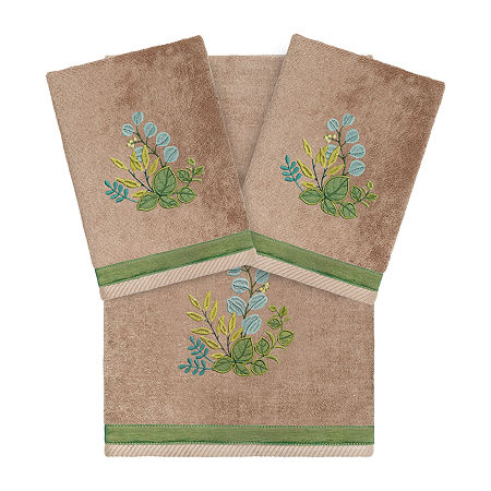 Click here for Linum Home Turkish Cotton Botanica Embellished 3-P... prices