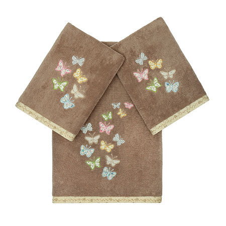 Click here for Linum Home Turkish Cotton Mariposa Embellished 3-P... prices