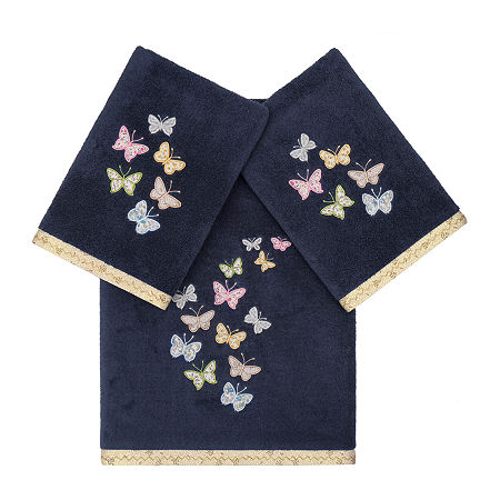Click here for Linum Home Turkish Cotton Mariposa Embellished 3-P... prices