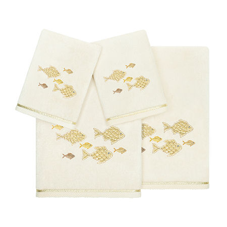 Click here for Linum Home Turkish Cotton Figi Embellished 4-Pc. B... prices