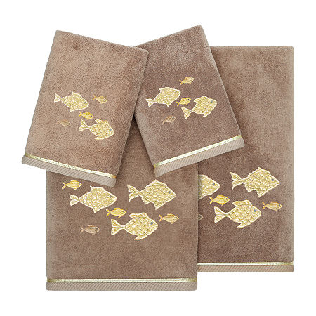 Click here for Linum Home Turkish Cotton Figi Embellished 4-Pc. B... prices