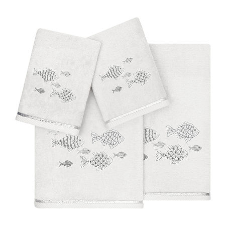Click here for Linum Home Turkish Cotton Figi Embellished 4-Pc. B... prices