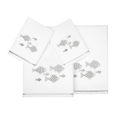 Click here for Linum Home Turkish Cotton Figi Embellished 4-Pc. B... prices
